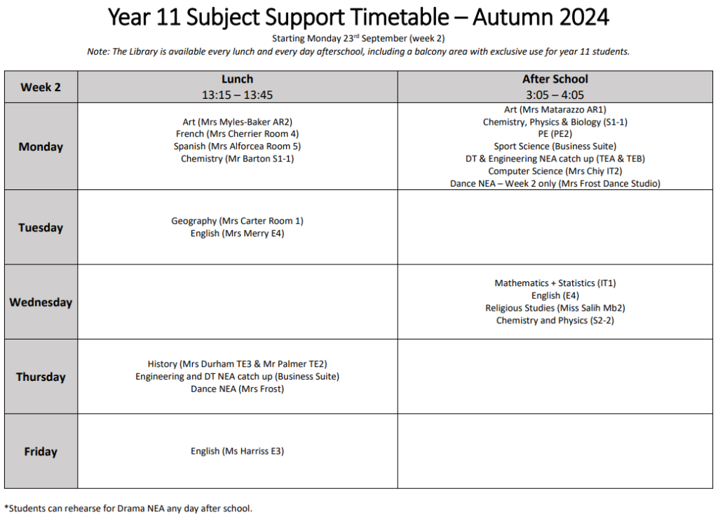 Yr11 Mock Exams – November 2024 – Linton Village College